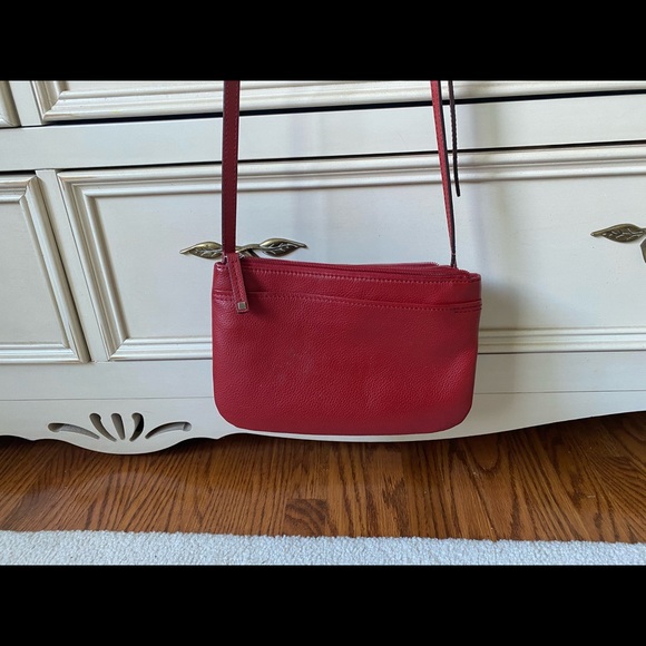 Danier | Bags | Danier Genuine Leather Red Cross Body Purse | Poshmark